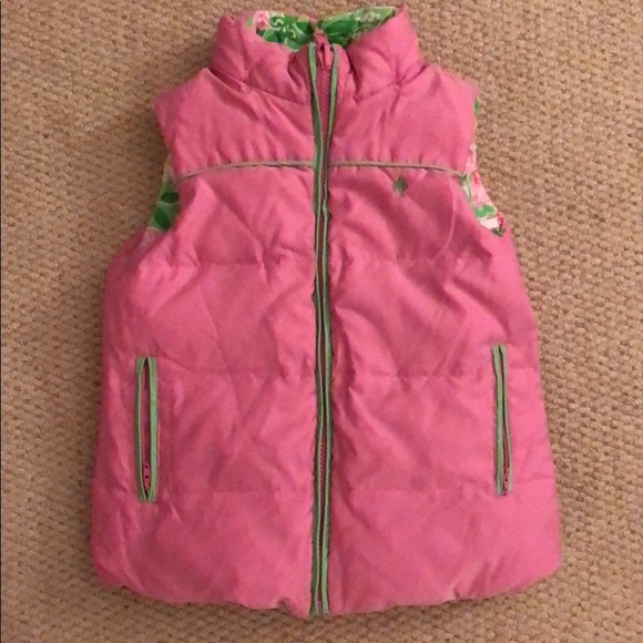 Lilly Pulitzer | Jackets & Coats | Lilly Pulitzer Girls Reversible Vest ...